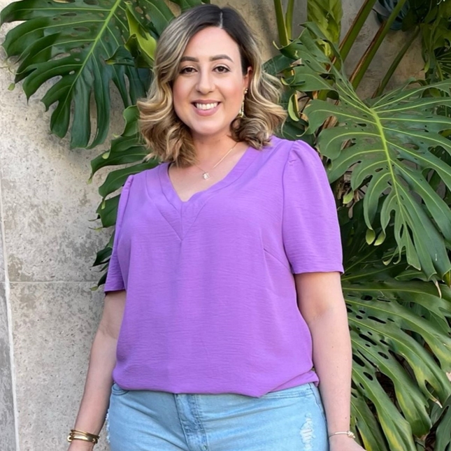 BLUSA DECOTE V - BLUSA DECOTE V - SHEUP